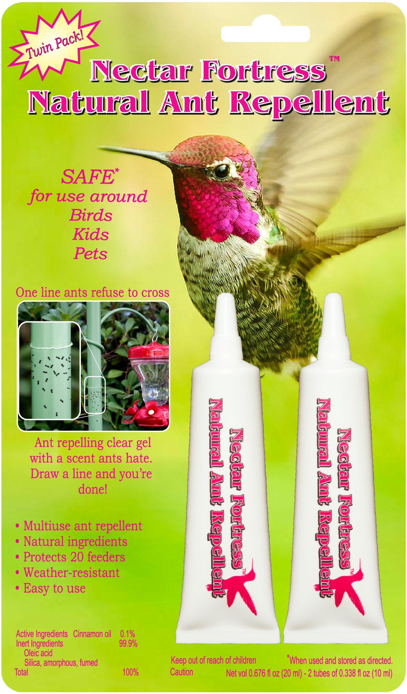 Nectar Fortress Twin Pack Label Front With Tubes PNG – Sapphire Labs